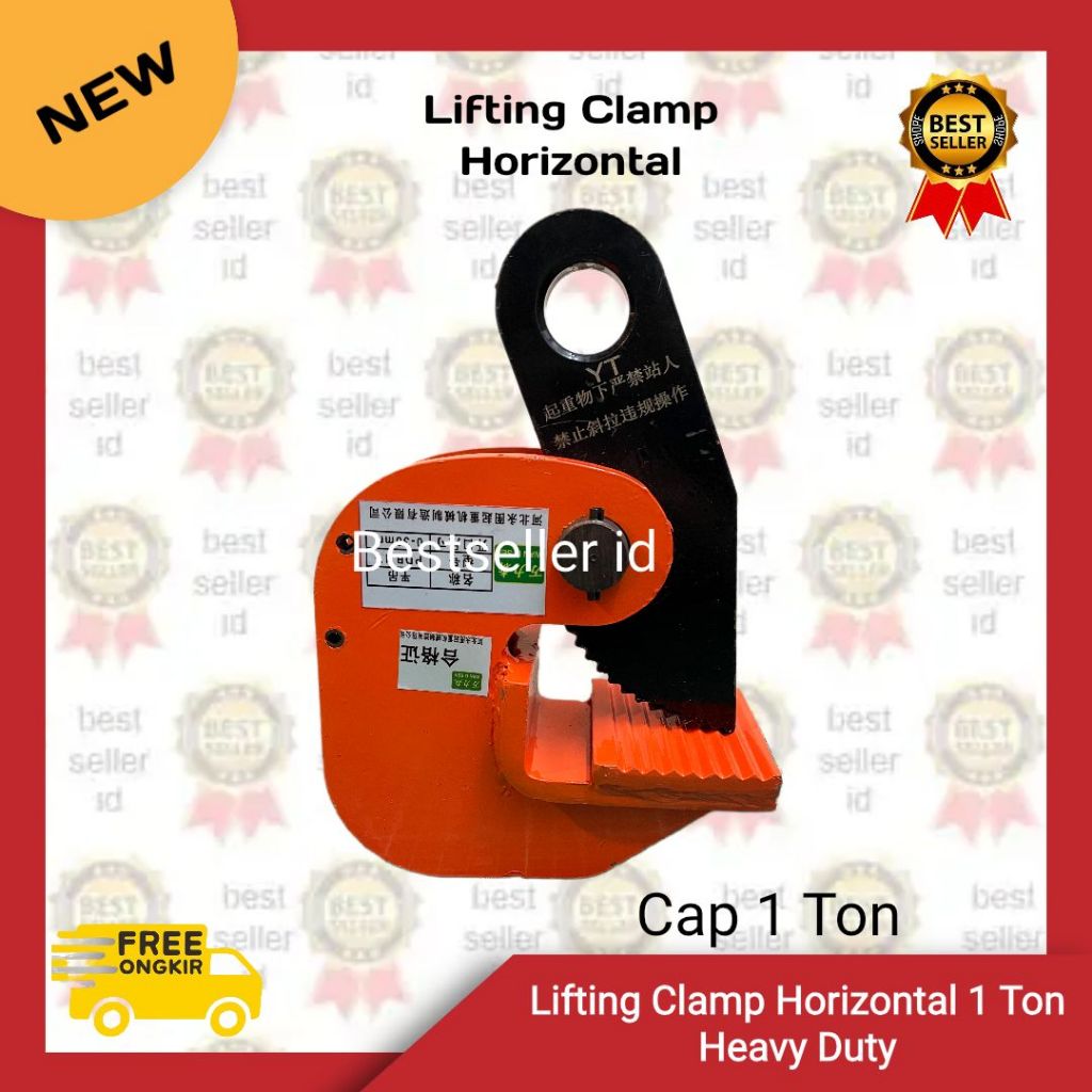 Jual Lifting Clamp Hook Horizontal 1 Ton / Alat Penjepit / Alat Angkut ...