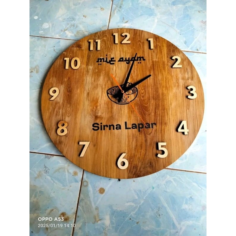 Jual jam hias dinding kayu | Shopee Indonesia