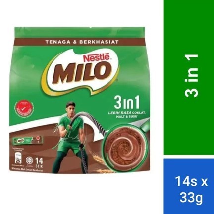 Jual MILO 3in1 isi 14 stik / minuman coklat / minum berenergi / susu ...