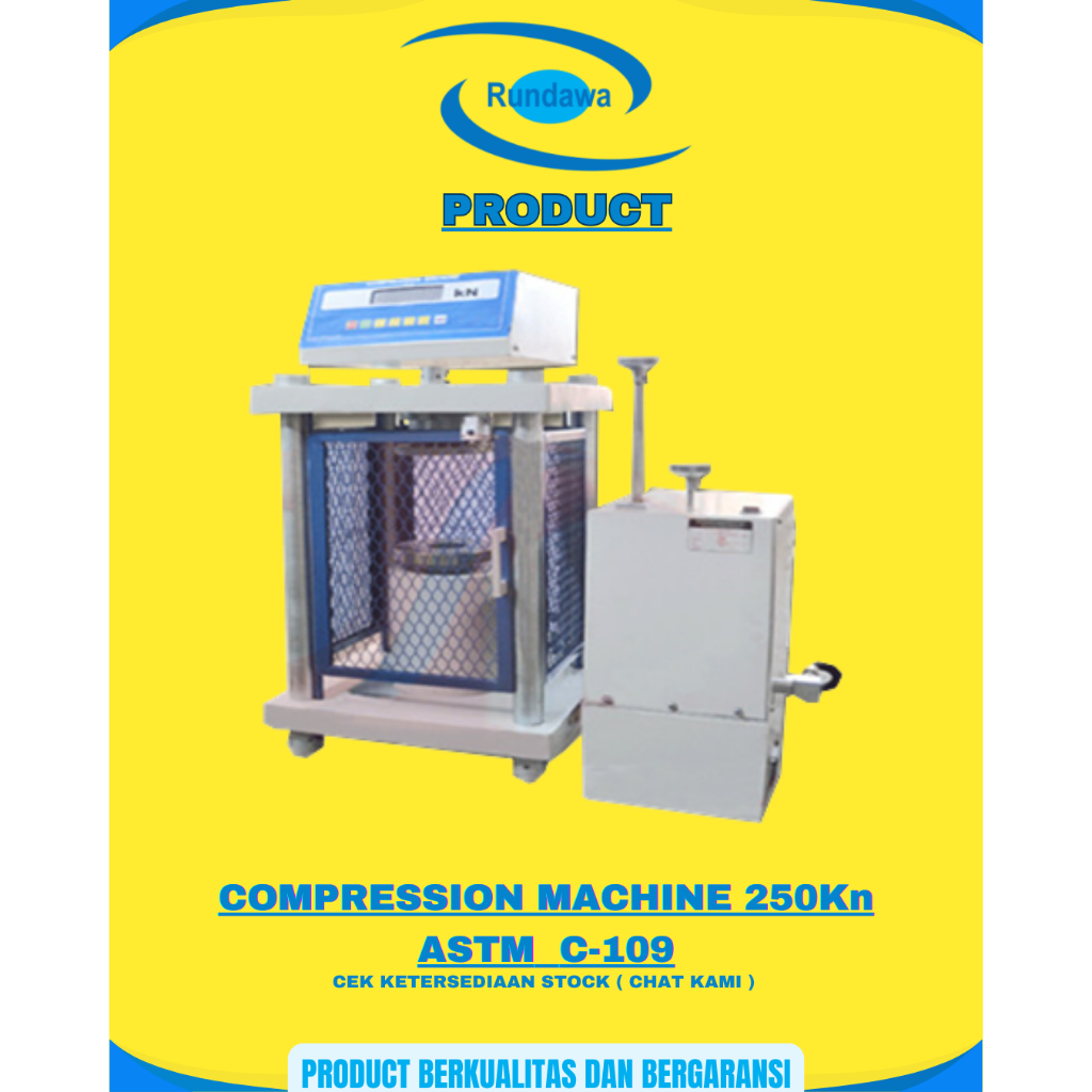 Jual COMPRESSION MACHINE 250Kn / Compression machine 250kn / Alat uji ...