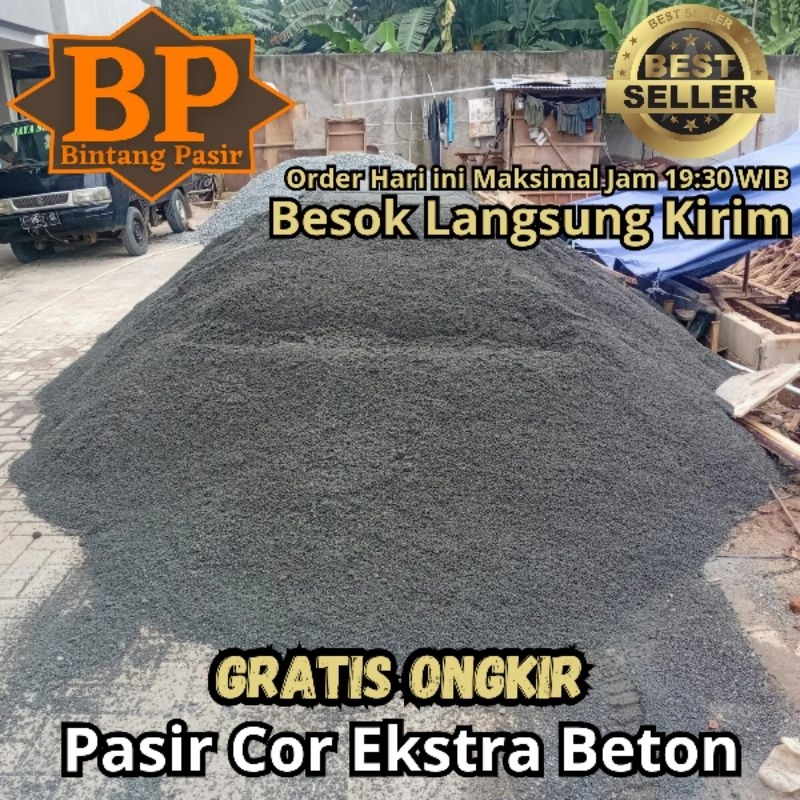 Jual Pasir Cor / Pasir Hitam Cor Murni Extra Beton | Shopee Indonesia