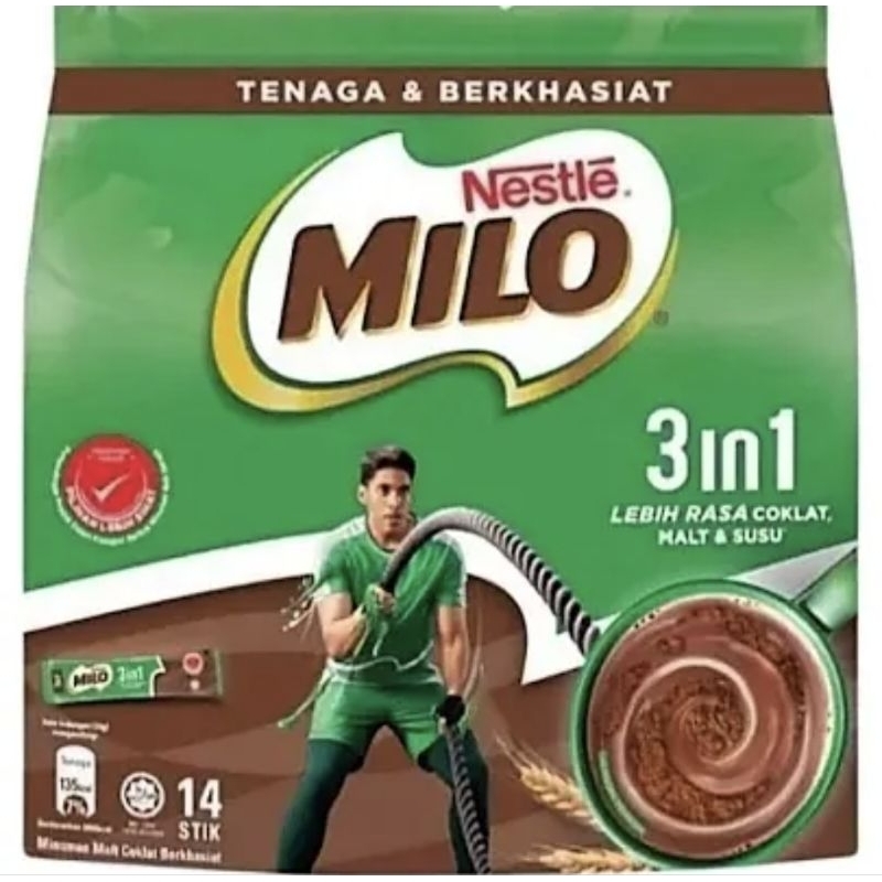 Jual Susu Nestle Milo Activ Go 3 in 1 Malaysia 14 x 33 Gram | Shopee ...