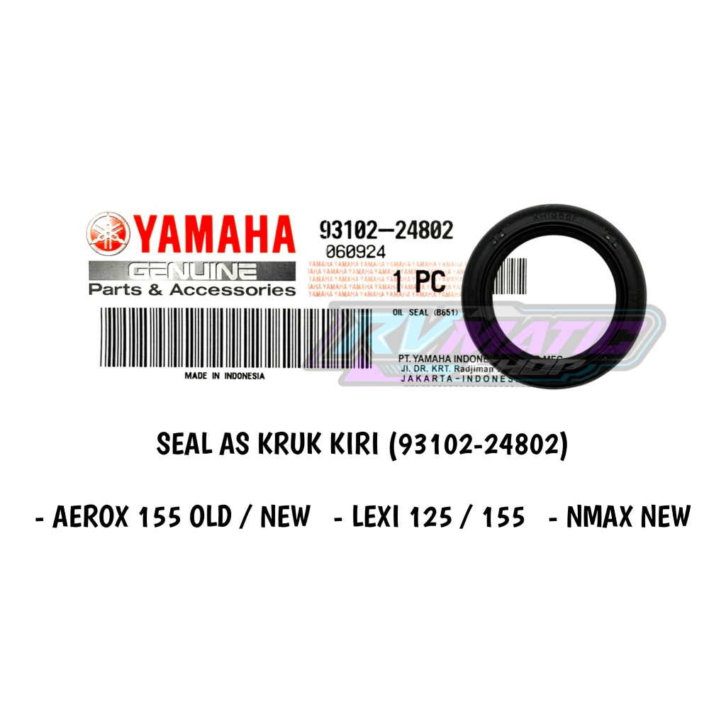 Jual OIL SEAL SIL SEL KRUK AS KIRI SEAL CVT AEROX 155 LEXI NMAX NEW ...