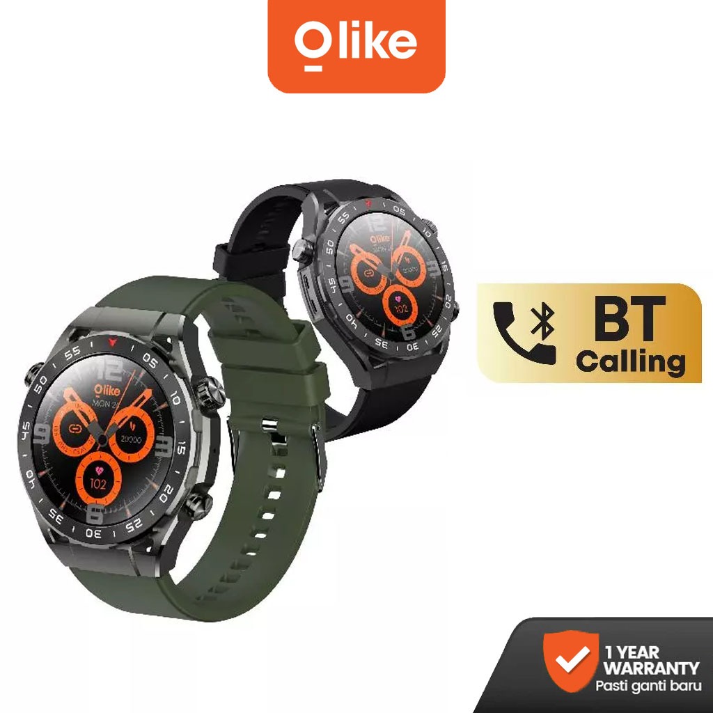 Jual OLIKE Outdoor Smartwatch Atlas FM01 HD Display 1.39 Inch Strap 22mm | Jam Tangan Pria Water ...