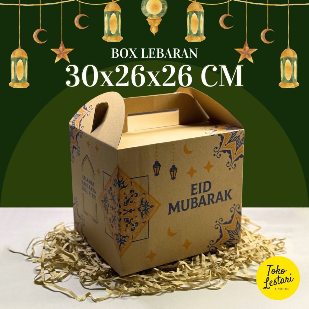 Jual Box Lebaran Idul Fitri E-Flute Gable Box / Box Jinjing 30x26x26 cm ...