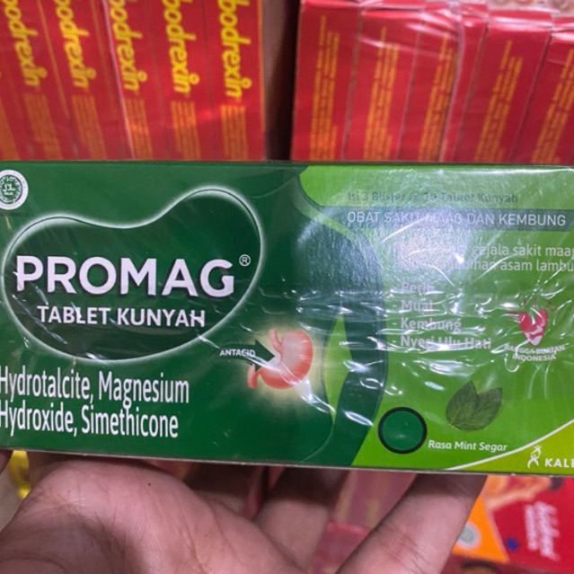 Jual Promag Tablet Kunyah 1 Box isi 4 Pak | Shopee Indonesia
