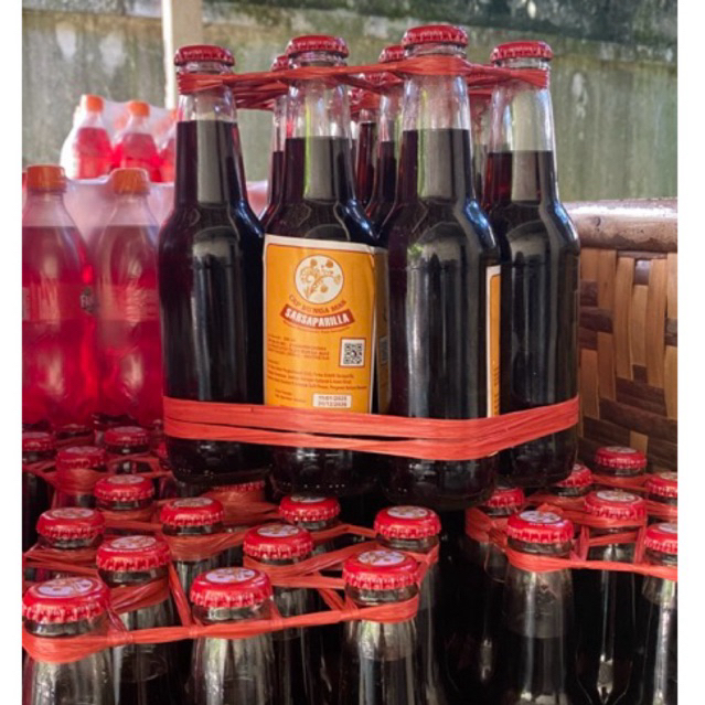 Jual [1 KRAT Isi 12] Minuman Limun Sarsaparilla Sapara Botol 280 ML ...