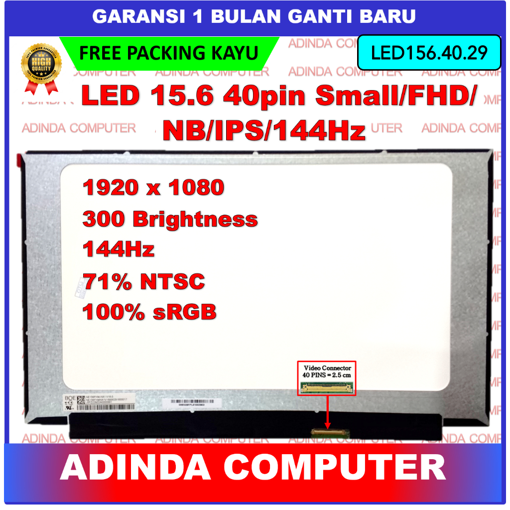 Jual LCD LED Dell Inspiron G15 G15-5510 G15-5511 15.6 15 Inch 40 Pin ...