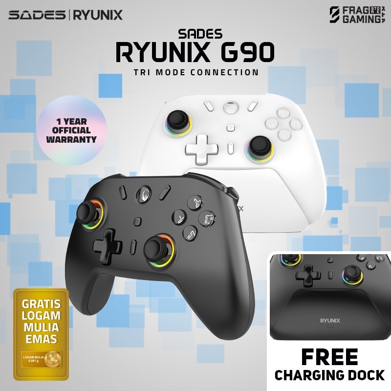 Jual Sades Ryunix G90 Gamepad Hall Effect Tri Mode Gaming Controller SadesRyunix Sades RyunixG90 ...