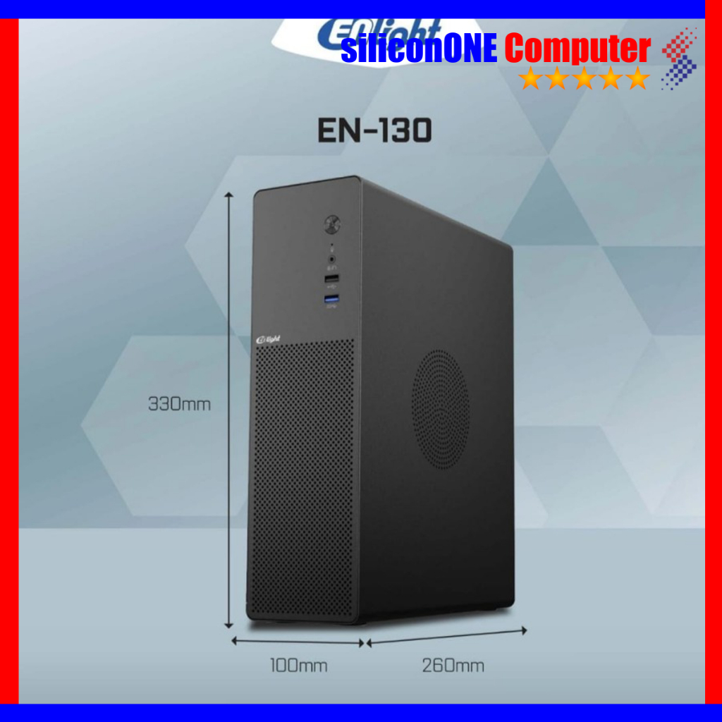 Jual Enlight EN-130 PSU300W 2Fan 90mm EN130 MATX MITX Case Casing ...