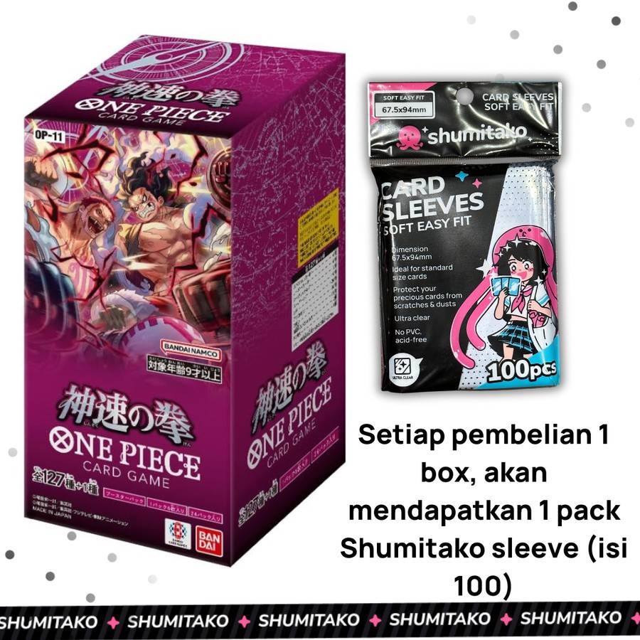 Jual One Piece TCG Card OP-11 OP11 A Fist of Divine Speed Booster Box ...
