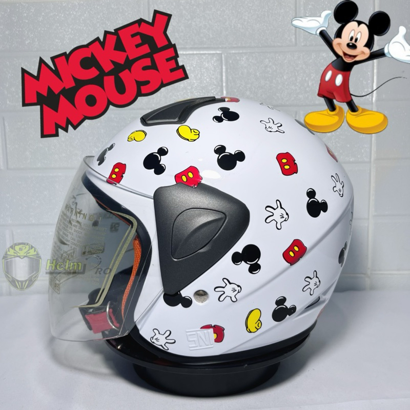 Jual Helm Anak SNI Karakter Mickey Mouse WTO Vidano untuk Usia 2 Tahun ...