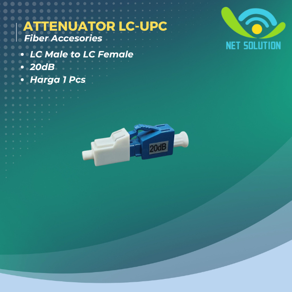 Jual Fiber Optic Attenuator LC UPC | Redaman FO | 1dB 2dB 3dB 5dB 7dB ...