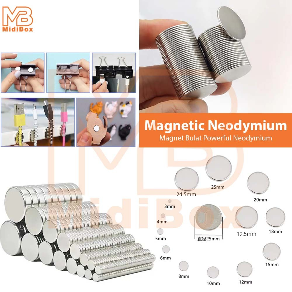 Jual Magnet Bulat Powerful Neodymium NdFeB N35 Dengan Berbagai Pilihan ...