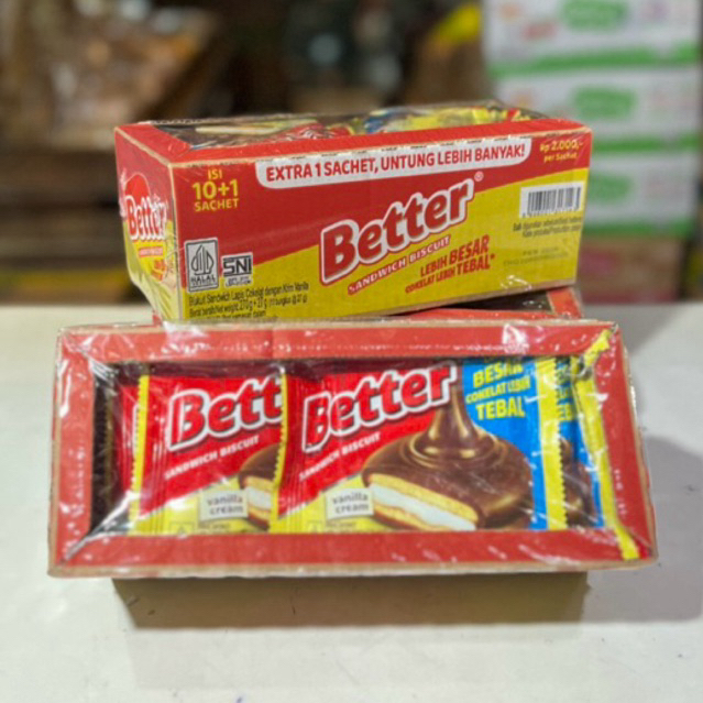 Jual Biskuit BETTER Coklat (Isi 10Pcs) | Shopee Indonesia