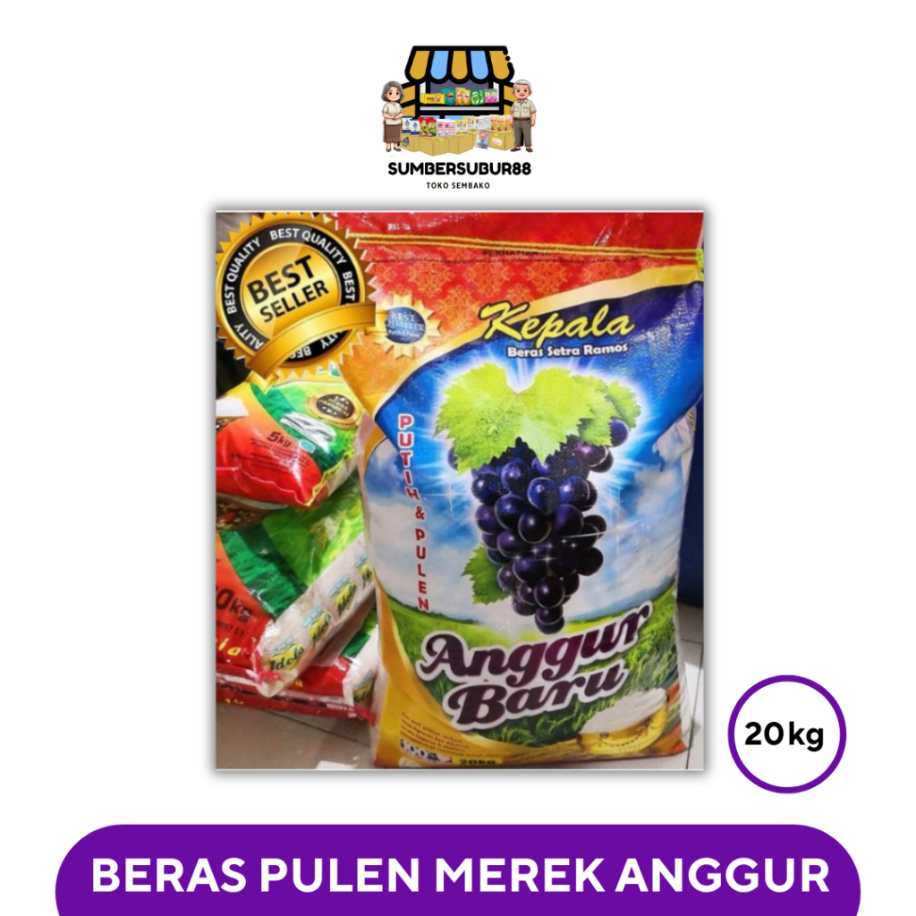 Jual ANGGUR 20KG Beras Pulen - Grade Premium | Shopee Indonesia