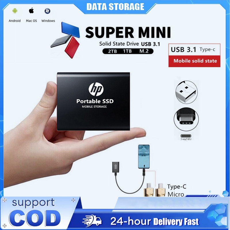 Jual 4TB Portable SSD EXTERNAL,PC and Mac,Lightweight and Small Storage ...