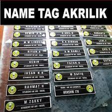 Jual NAME TAG AKRILIK | Shopee Indonesia