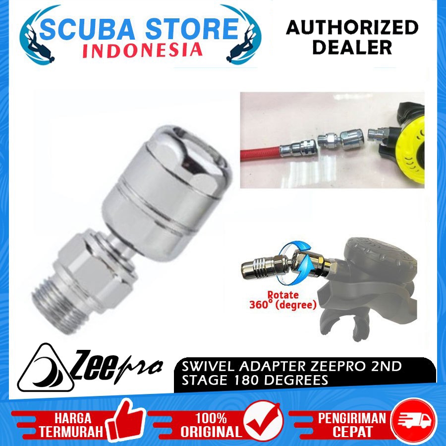 Jual Thread Swivel Adapter Zeepro Female To Male 2nd Stage 180 Degrees ...