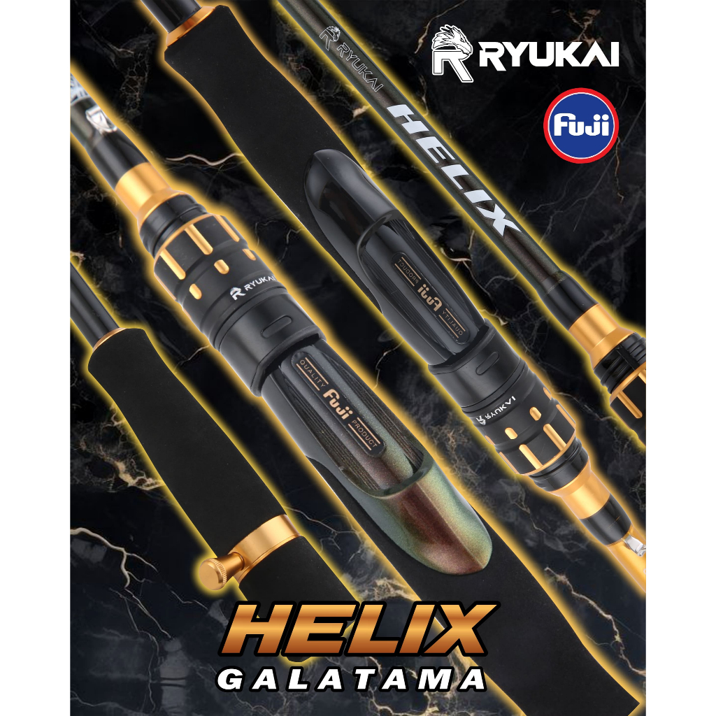 Jual Joran Spinning Carbon Solid Galatama Japan Style Handle Fuji 8-17 ...