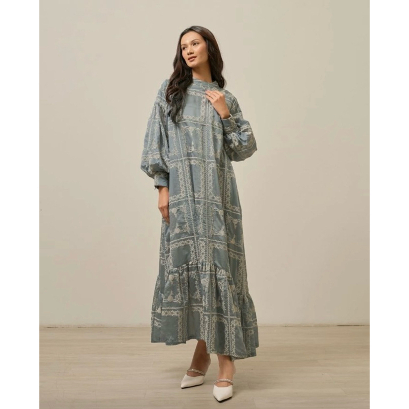 Jual Ghania Dress Kasa atau Kasa Heritage Azure | Shopee Indonesia