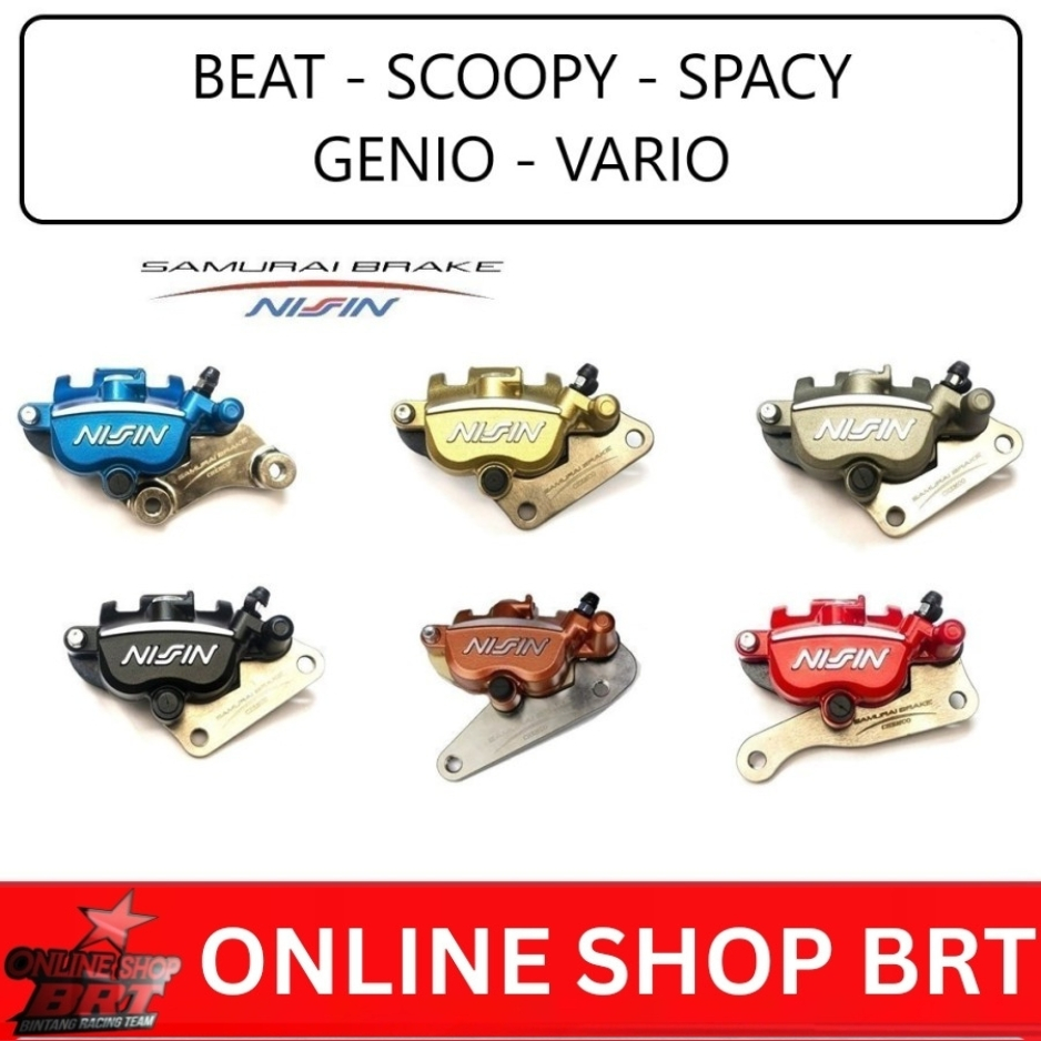 Jual Caliper Kaliper Nissin 2 Piston 2 Pot VARIO 110 125 150 160 GENIO BEAT SCOOPY | Shopee ...