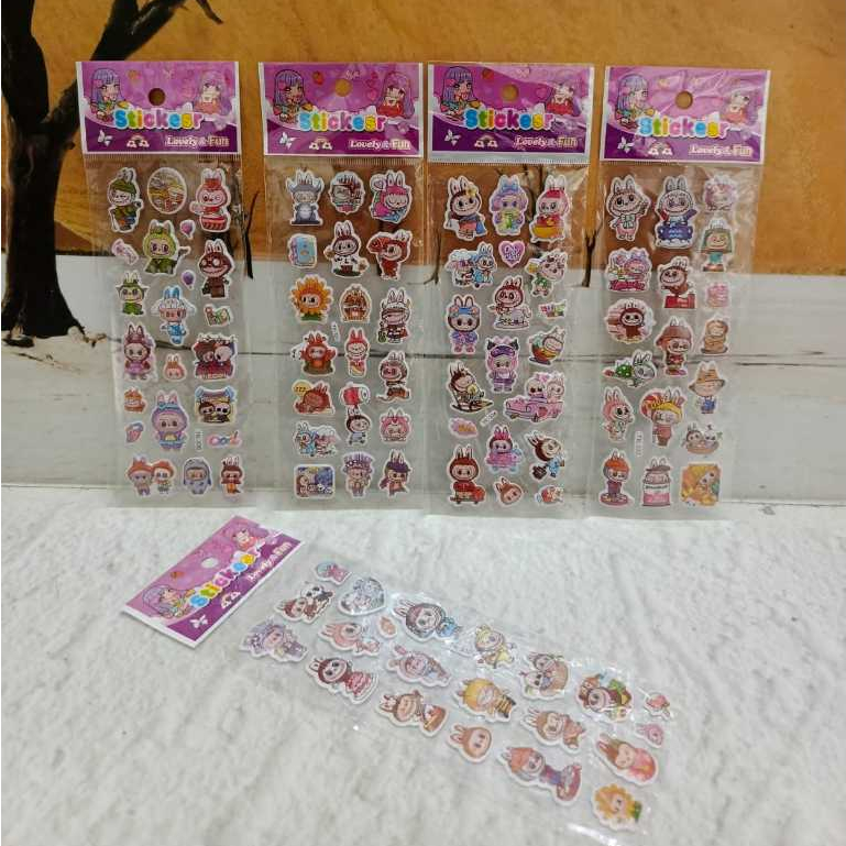 Jual sticker gambar/sticker anak/STICKER BENING TRANSPARANT STIKER ...