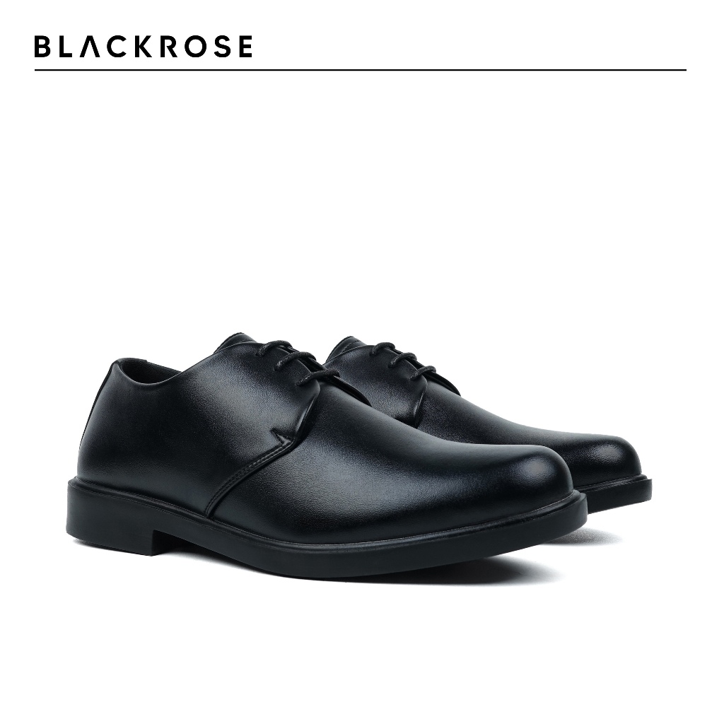 Jual BLACKROSE Derby Three Shoes Sepatu Derbi Pria Hitam Black Pantofel ...