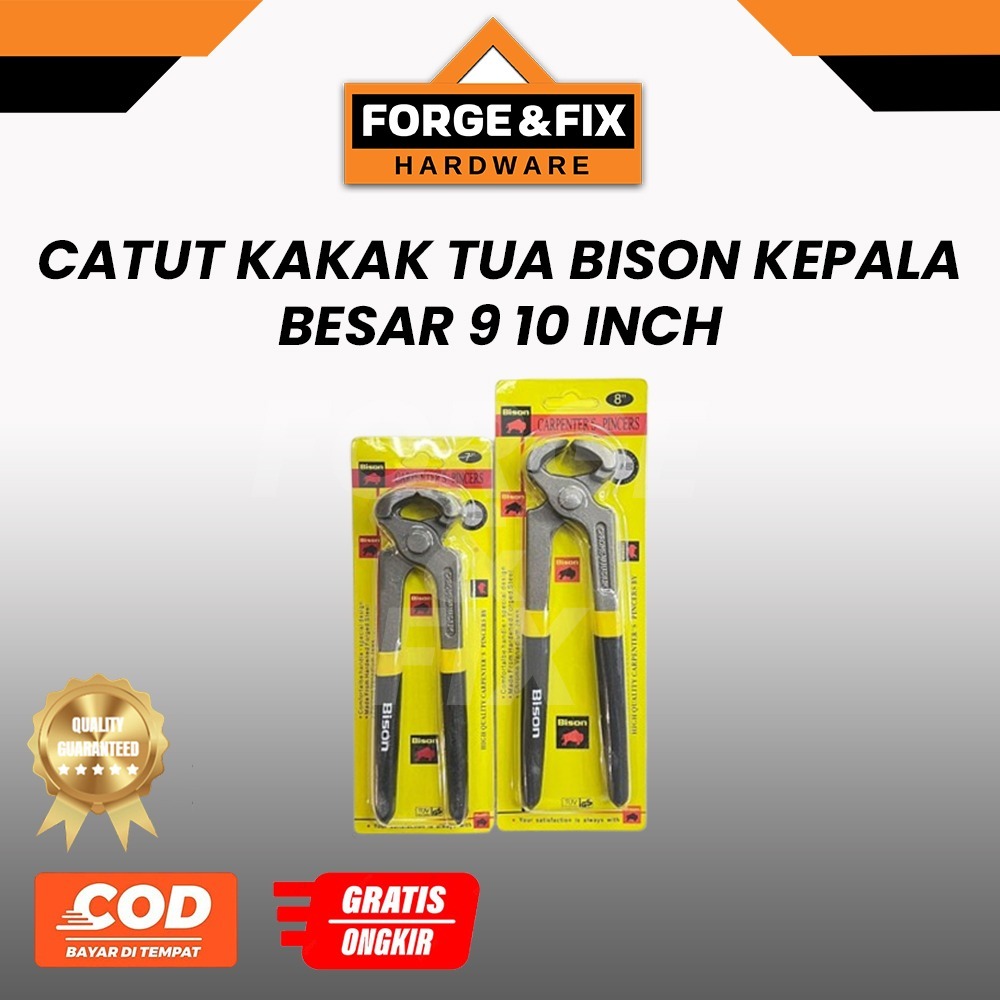 Jual BISON Catut Tang Kakak Tua Kepala Besar Gagang Karet Fiber ...