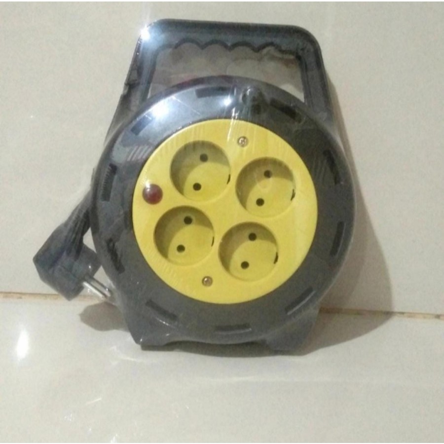 Jual Stop Kontak Colokan Listrik Box Kabel 4 Lubang Kabel Gulung Roll 6METER | Shopee Indonesia