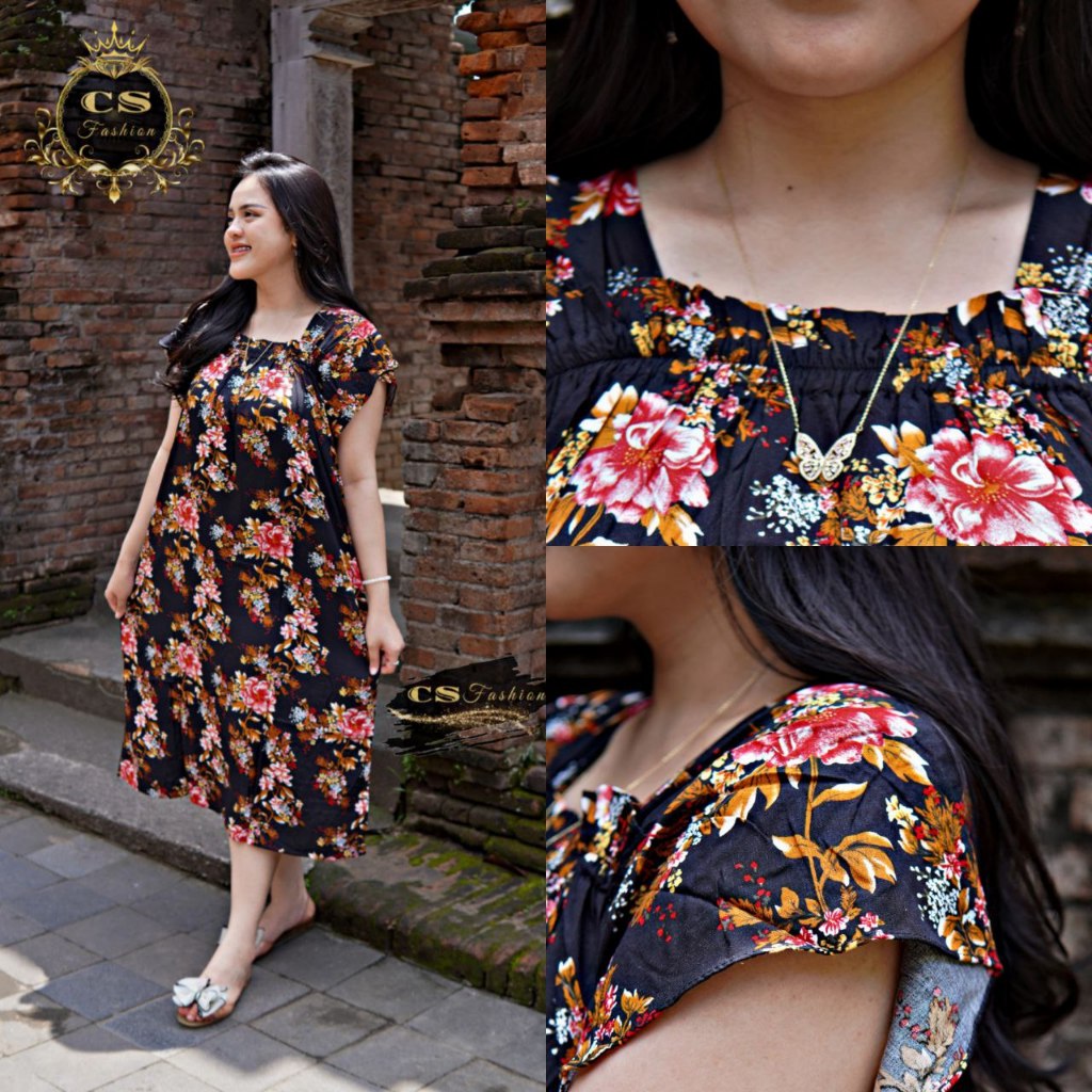 Jual CS-Daster Faniya Rayon motif Premium | Homewear | Daster Kerut ...