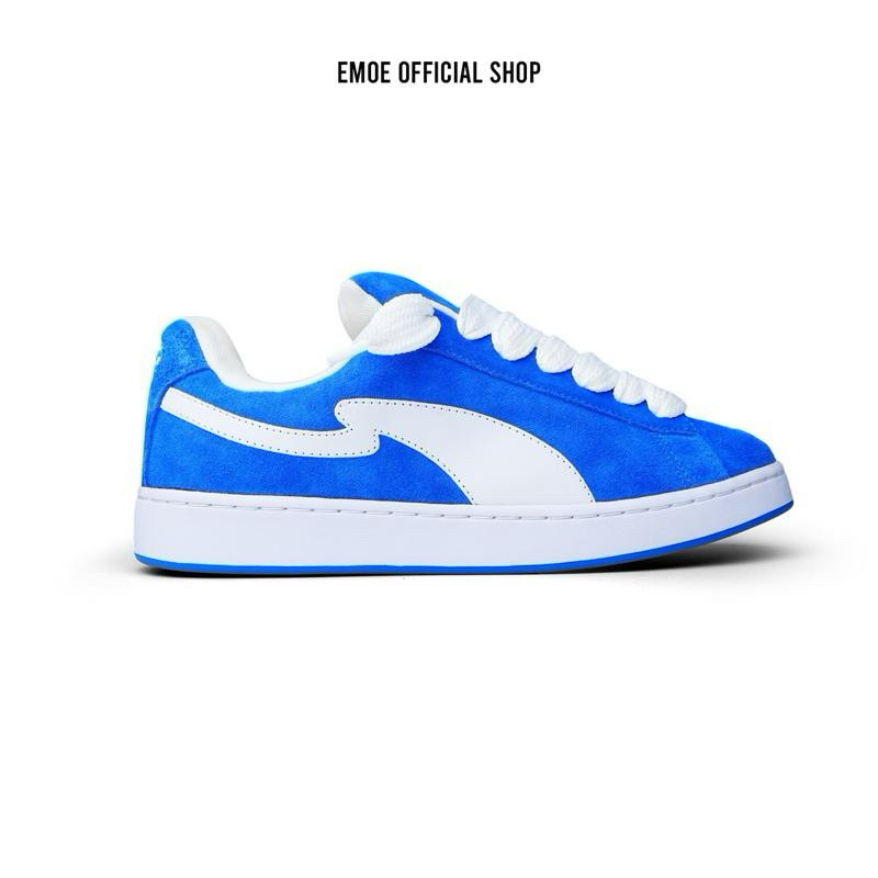 Jual EMOE - EXCEL BLUE Sneakers Pria Wanita Sepatu Kasual Suede Elegan ...