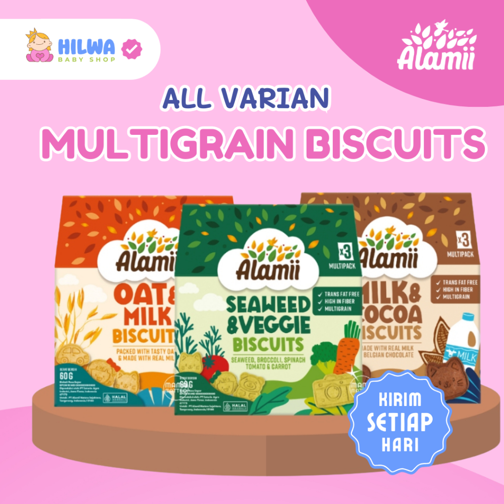 Jual ALAMII MULTIGRAIN BISCUITS - BISKUIT ENAK BEBAS MSG | CEMILAN ...