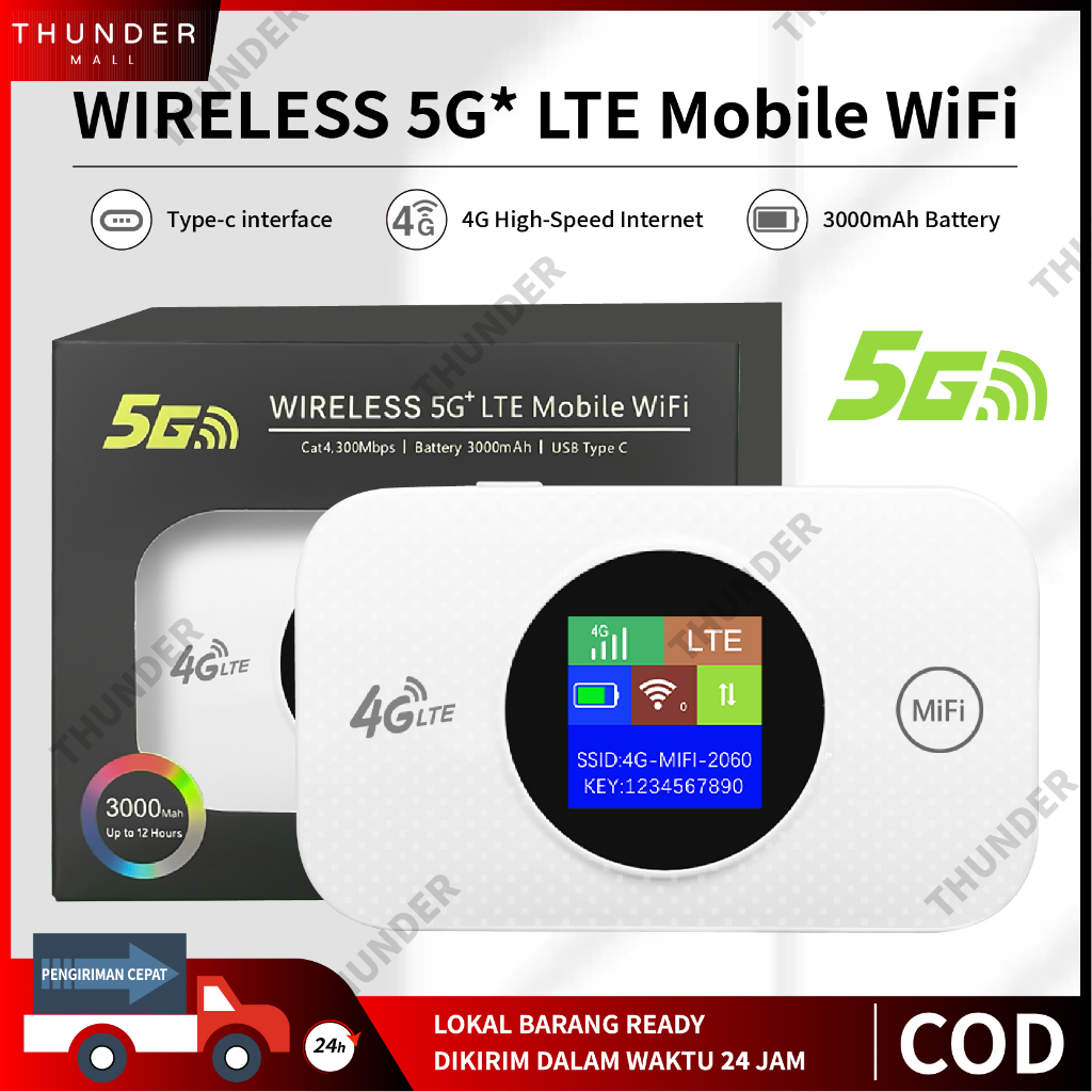 Jual BOOM SALE Thunder MallMIFI MODEM WIFI 4/5G UNLOCK OPERATOR 300 ...