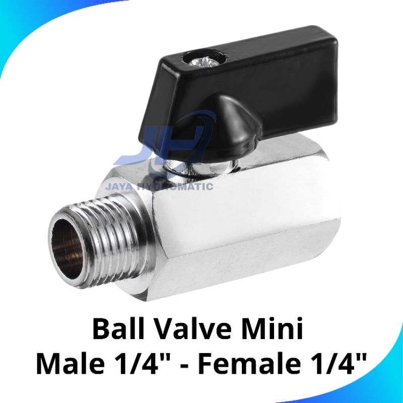 Jual Mini Ball Valve M-F 1/4 Male Female 1/4 x 1/4 | Shopee Indonesia