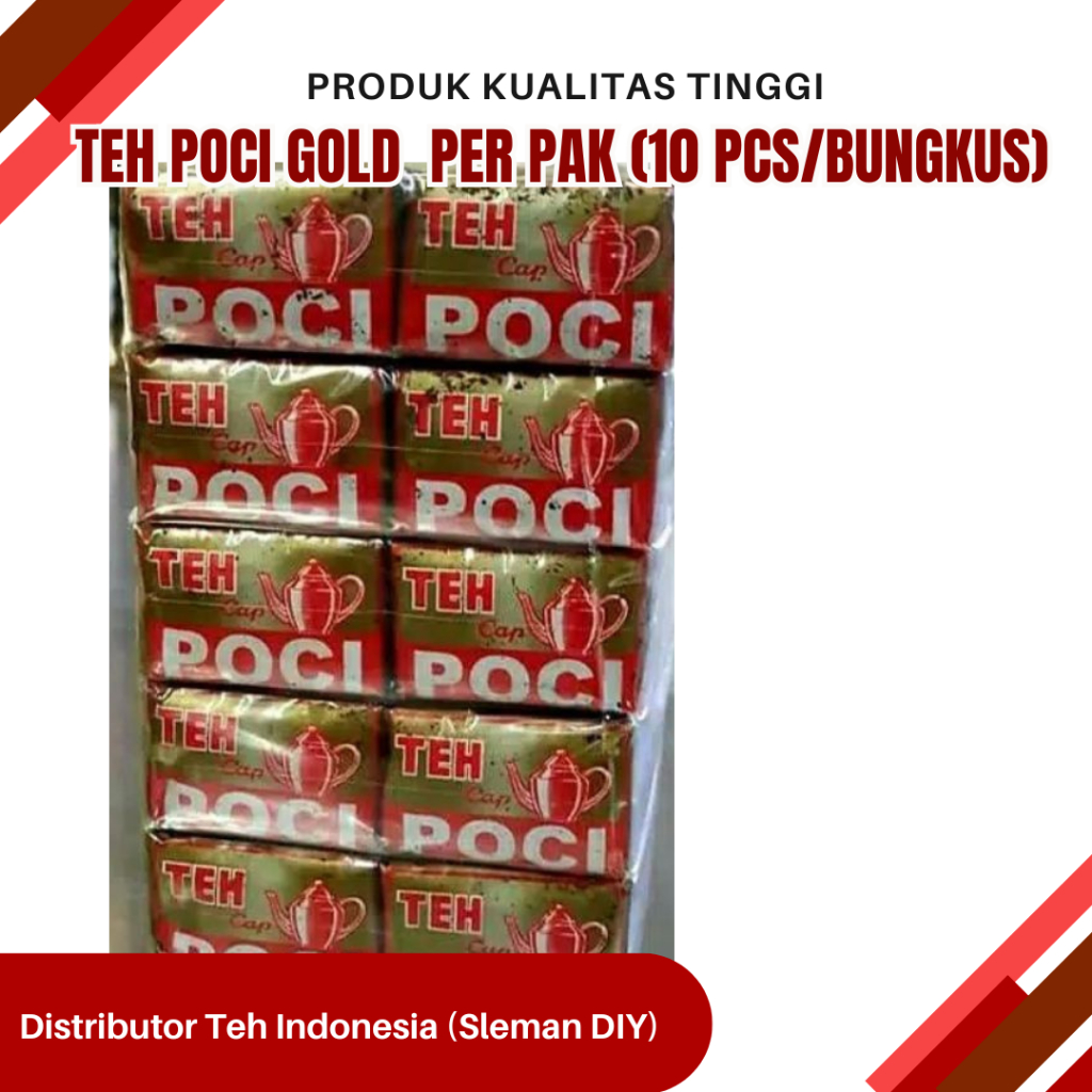 Jual TEH Poci Gold Per Pak (10 Pcs/Bungkus) | Shopee Indonesia