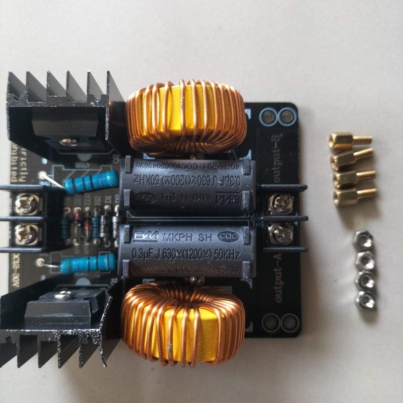 Jual ZVS Modul Heating Board Heater. Pemanas Induksi 1000W 12V 20A Zero Voltage Switching ...