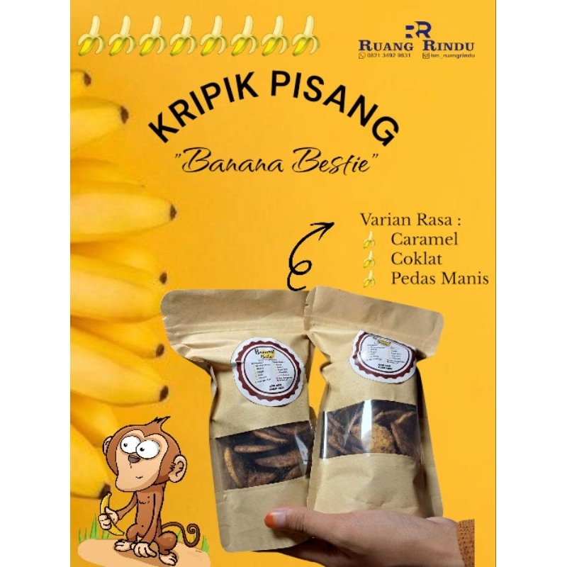 Jual KRIPIK PISANG / BANANA BESTIE / 100gram / ANEKA RASA / BY ...