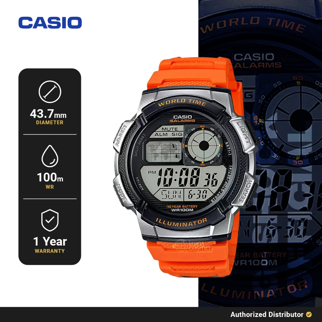 Jual [READY INSTANT] Casio Jam Tangan Pria AE-1000W-4BVDF Original Waterproof | Shopee Indonesia
