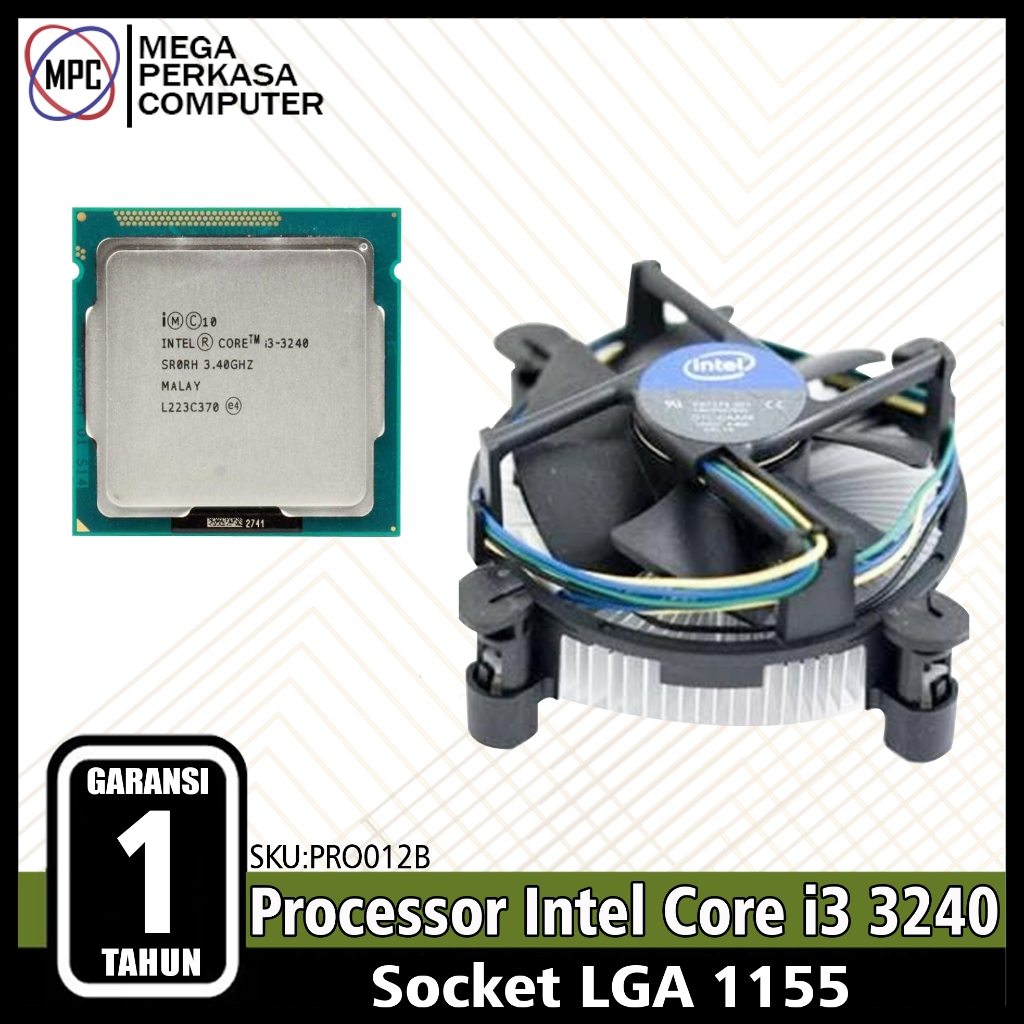 Jual Prosesor Processor Intel Core i3 3240 TRAY + FAN 3.4GHz (Socket 1155) | Shopee Indonesia