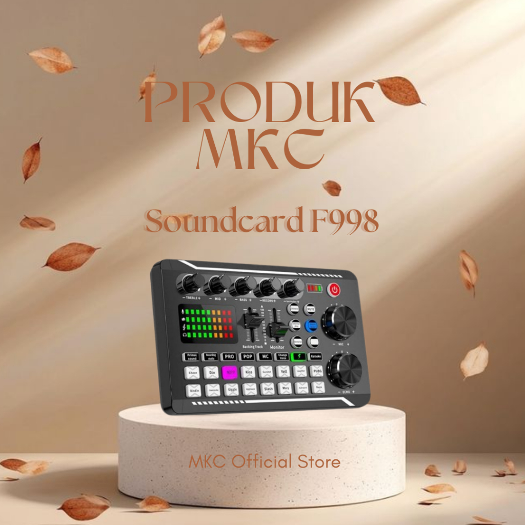 Jual MKC - F998 Soundcard Mixer Bluetooth Live microphone karaoke mixer live broadcast External ...