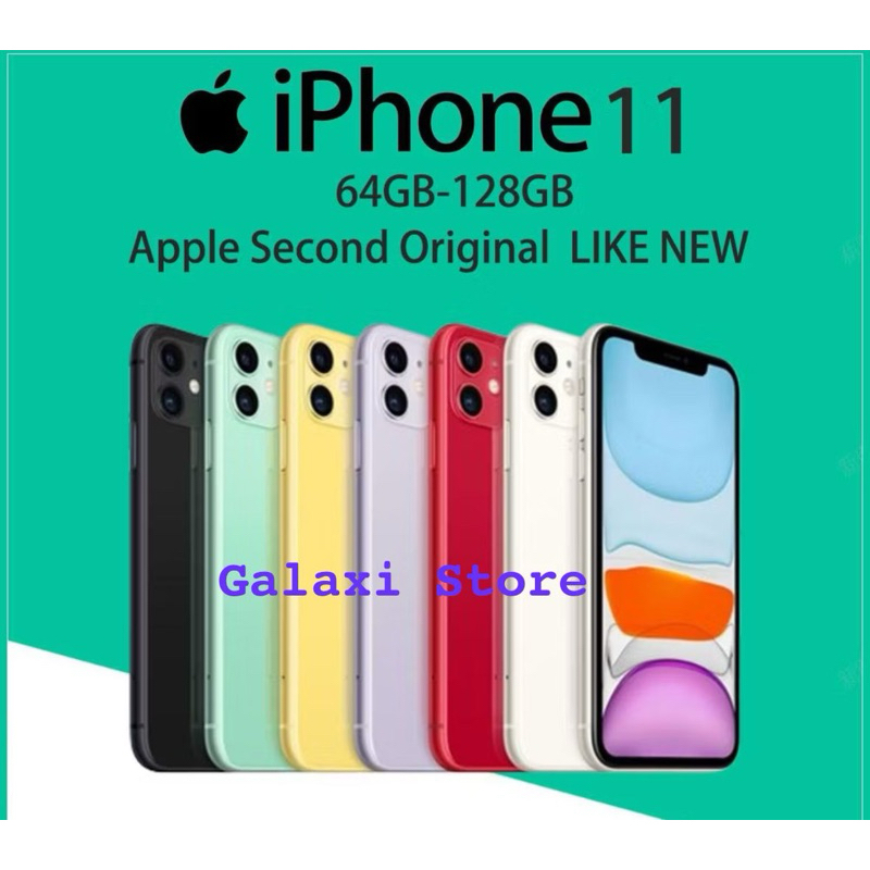 Jual Apple iPhone HP 11 64GB - 128GB Second Fullset Bergaransi second like new - ori fullset ...