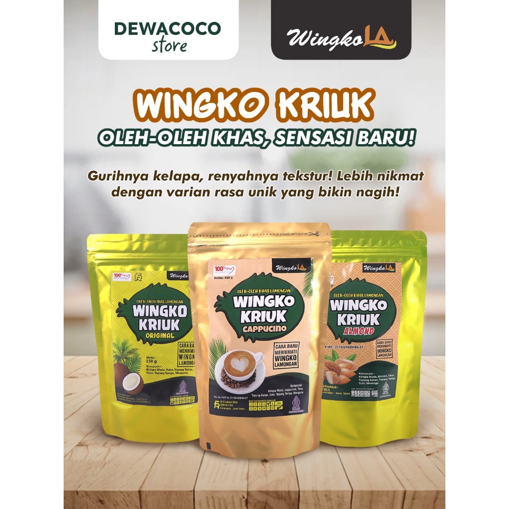 Jual Wingko Kriuk Renyah - Oleh-Oleh Khas Lamongan | Camilan Kelapa ...