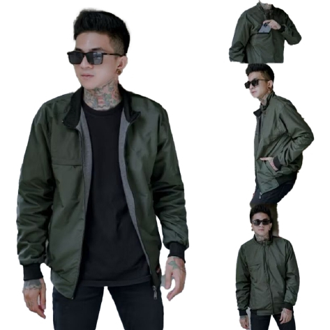 Jual JAKET BOMBER ANTI AIR WATERPROOF CASUAL SIMPLE JAKET MOTOR PRIA ...