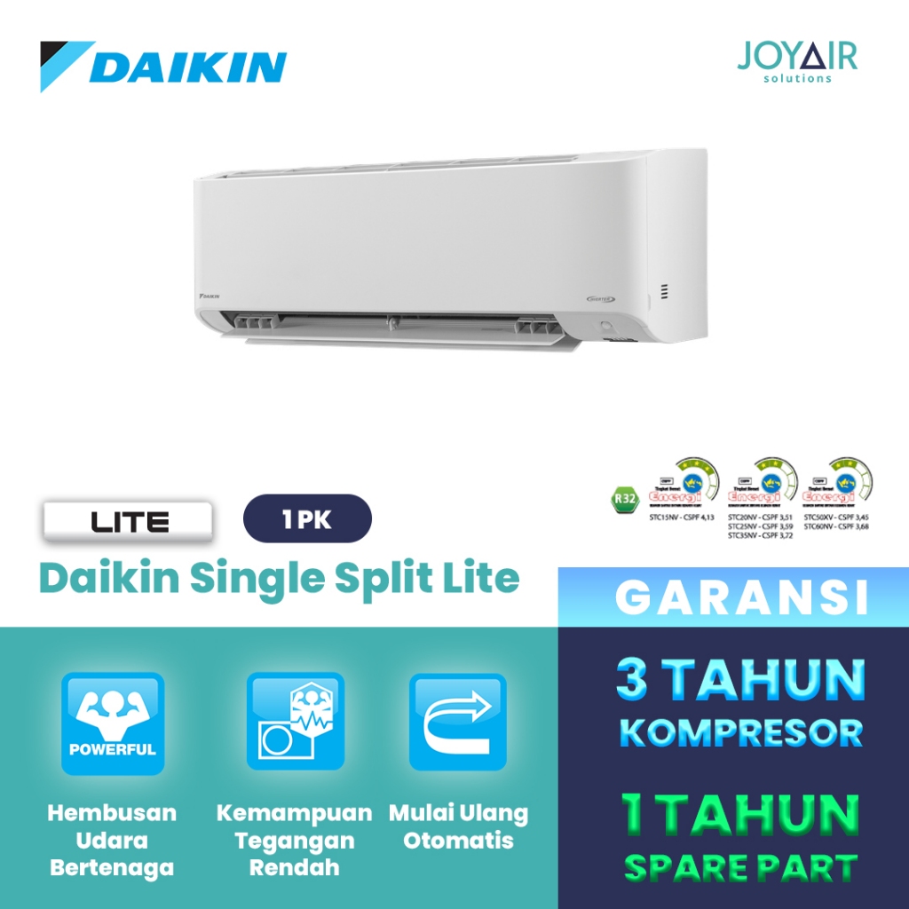 Jual Daikin Single Split Lite R-32 (1 PK) | Shopee Indonesia