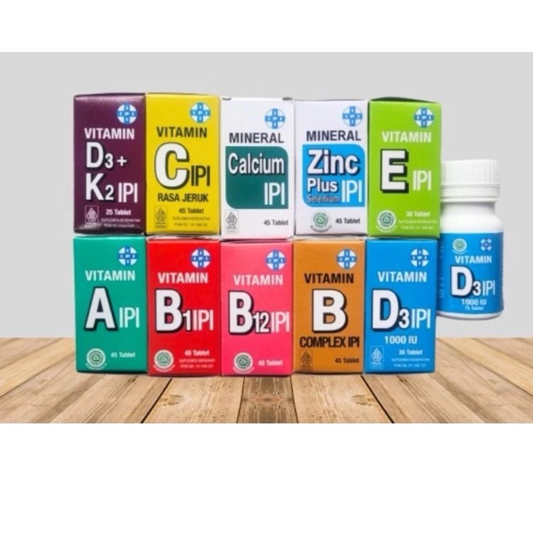 Jual Vitamin A IPI, B1 IPI, B12 IPI, B Complex, C IPI, Calcium IPI, D3 ...