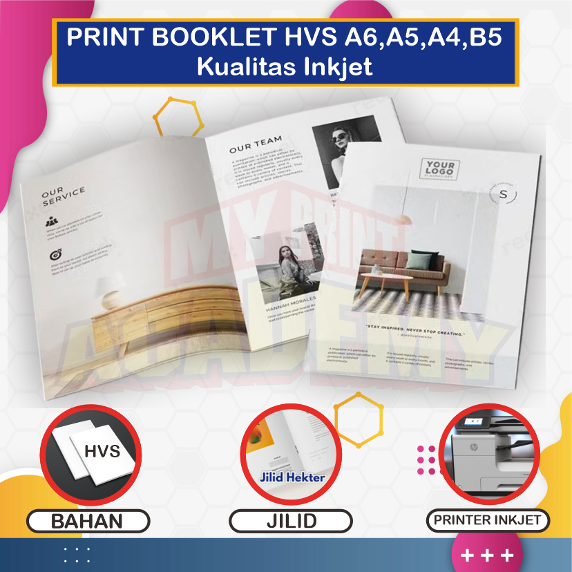 Jual CETAK BOOKLET / PRINT BOOKLET FULL COLOR A4 B5 A5 A6, STAPLES TENGAH, KUALITAS TINTA CAIR ...