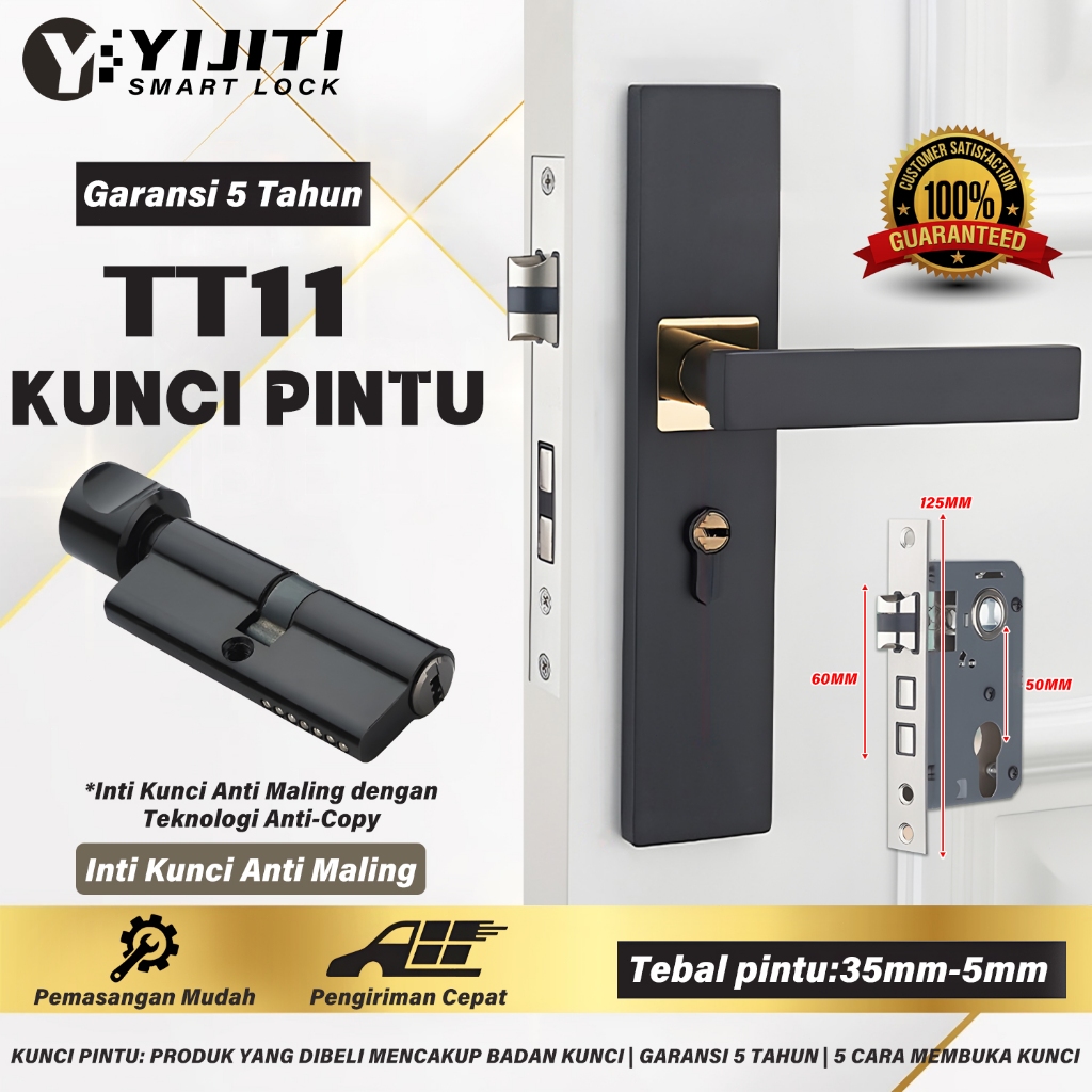 Jual YIJITI Kunci Pintu Rumah Gembok Anti Maling Dengan Inti Kunci ...