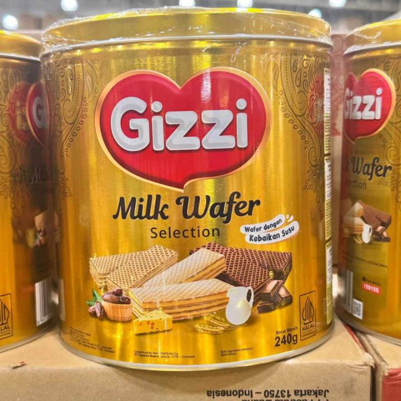 Jual GIZZI MILK WAFER SELECTION ISI 240 GRAM | Shopee Indonesia