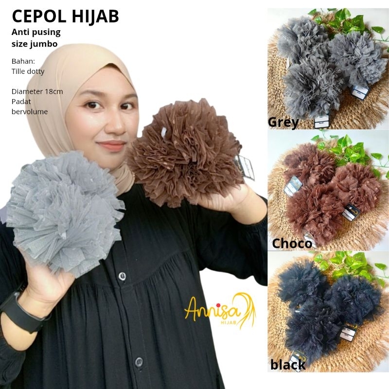 Jual NEW!! CEPOL HIJAB ANTI PUSING SIZE JUMBO PADAT BERVOLUME ORIGINAL ANNISA HIJAB | Shopee ...